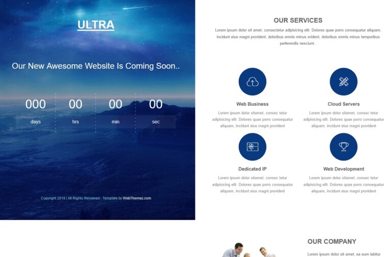 20 Best Free Under Construction HTML Templates - ThemeWide