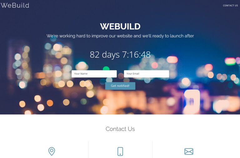 20 Best Free Under Construction HTML Templates - ThemeWide